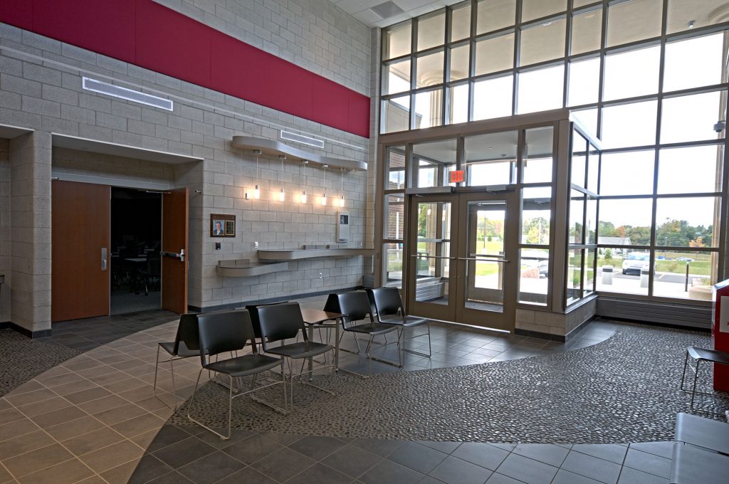 Project-Police-Marshall-MI-Lobby - Redstone Architects Inc.